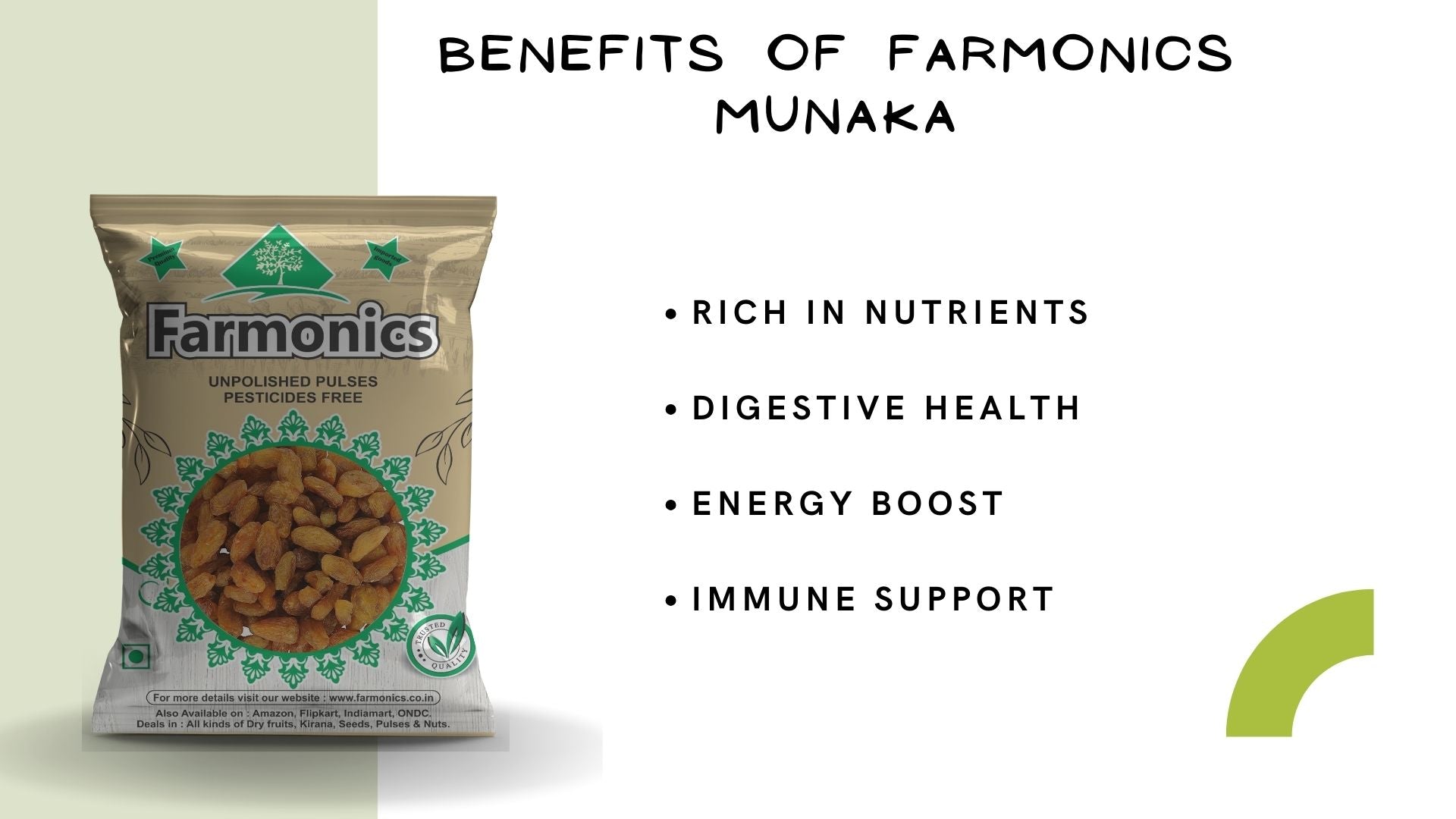 Munaka: Dried Raisins | Buy Munaka online from Farmonics