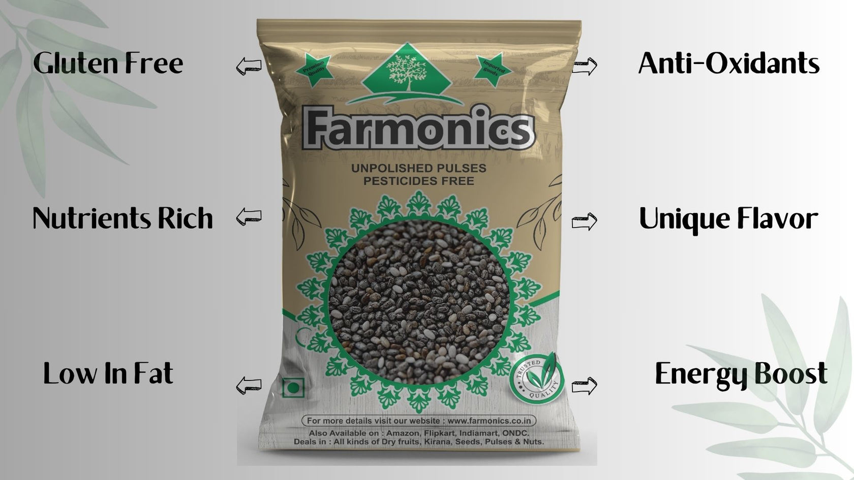 Chiya seeds online | Best qualty chia seeds - Farmonics