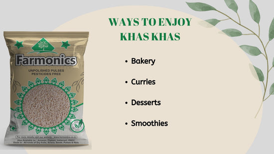 Khas Khas/ Poppy Seeds | Dried Natural Khas-khas|Avail offer – Farmonics